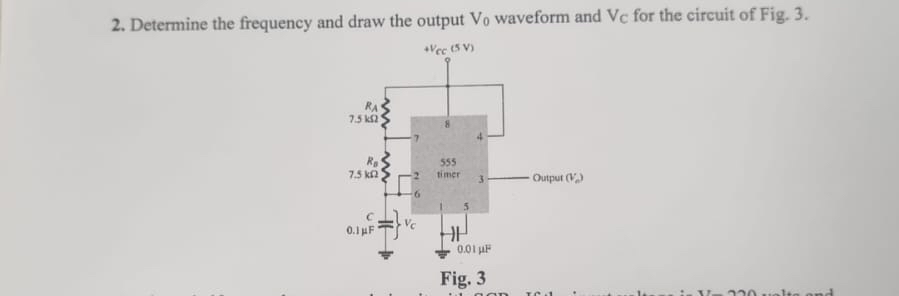 Solved Determine the frequency and draw the output V0 | Chegg.com
