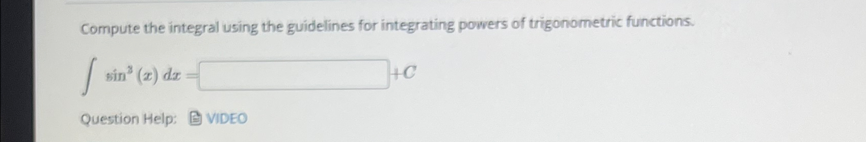 Solved Compute the integral using the guidelines for | Chegg.com