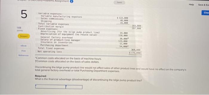 Solved Exercise 13-15 (Algo) Dropping or Retaining a Segment | Chegg.com