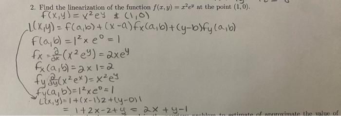 Solved 3. Use the linearization you found in the previous | Chegg.com