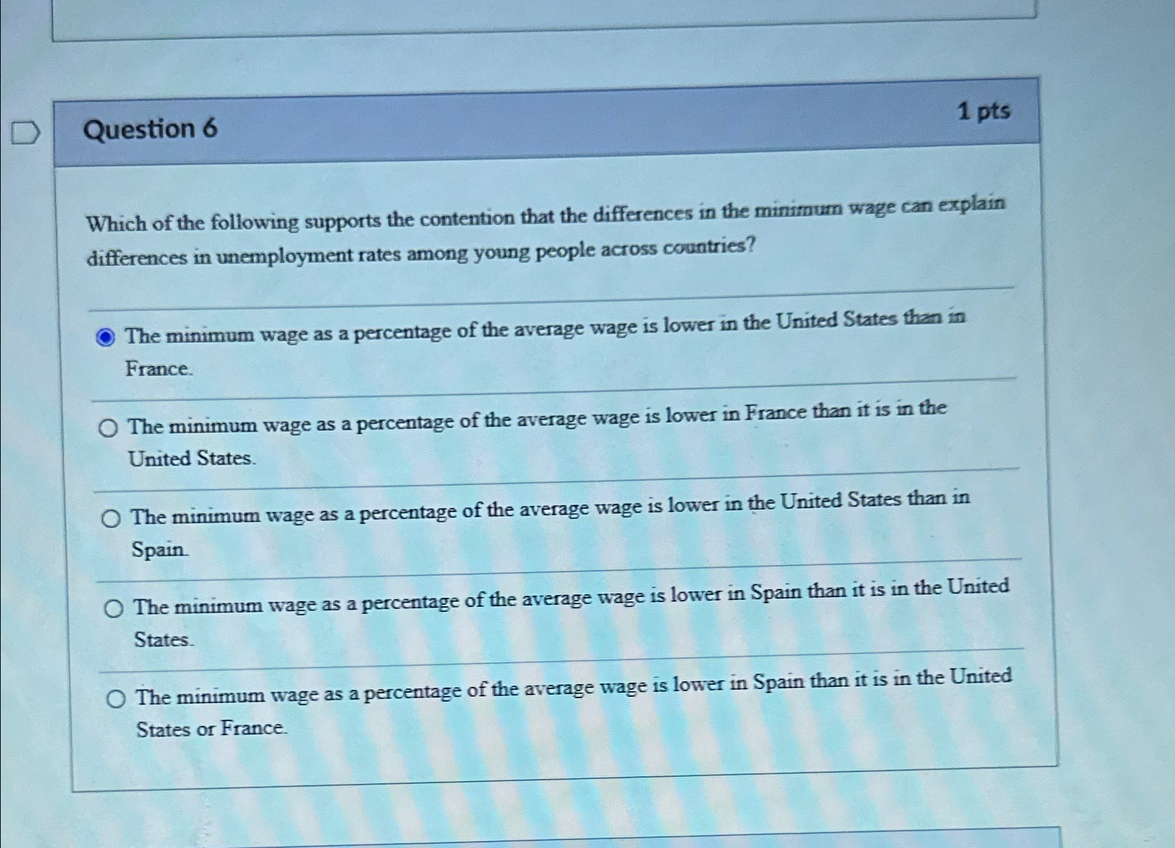 Solved Question 61 ﻿ptsWhich of the following supports the | Chegg.com