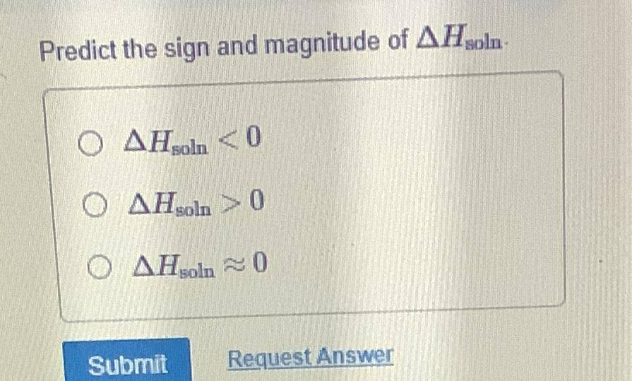 Solved Predict the sign and magnitude of | Chegg.com
