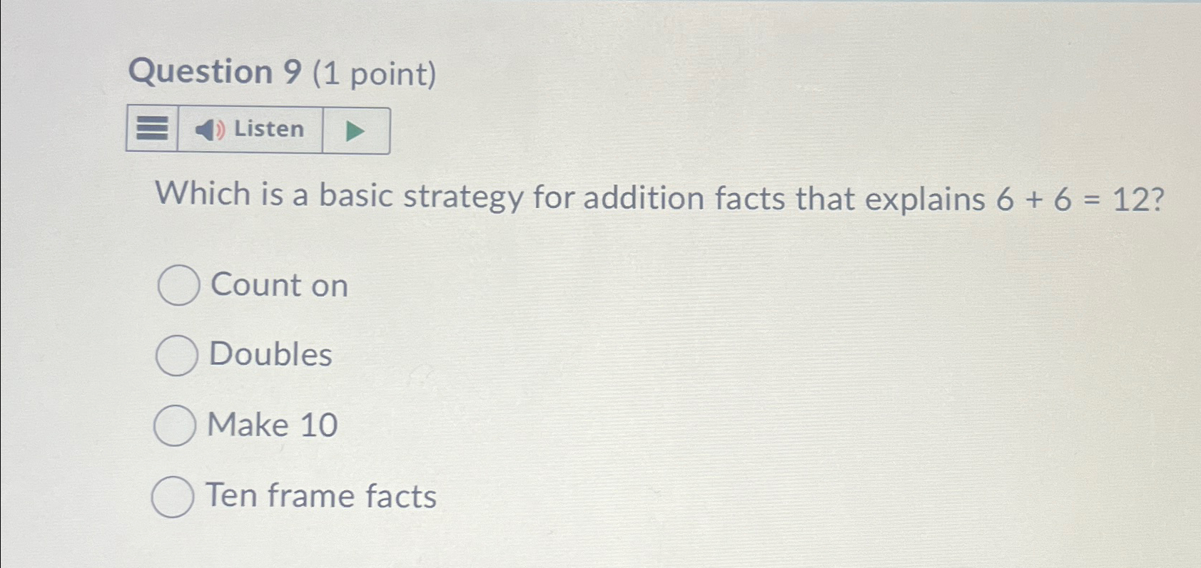 Solved Question 9 (1 ﻿point)Which is a basic strategy for | Chegg.com