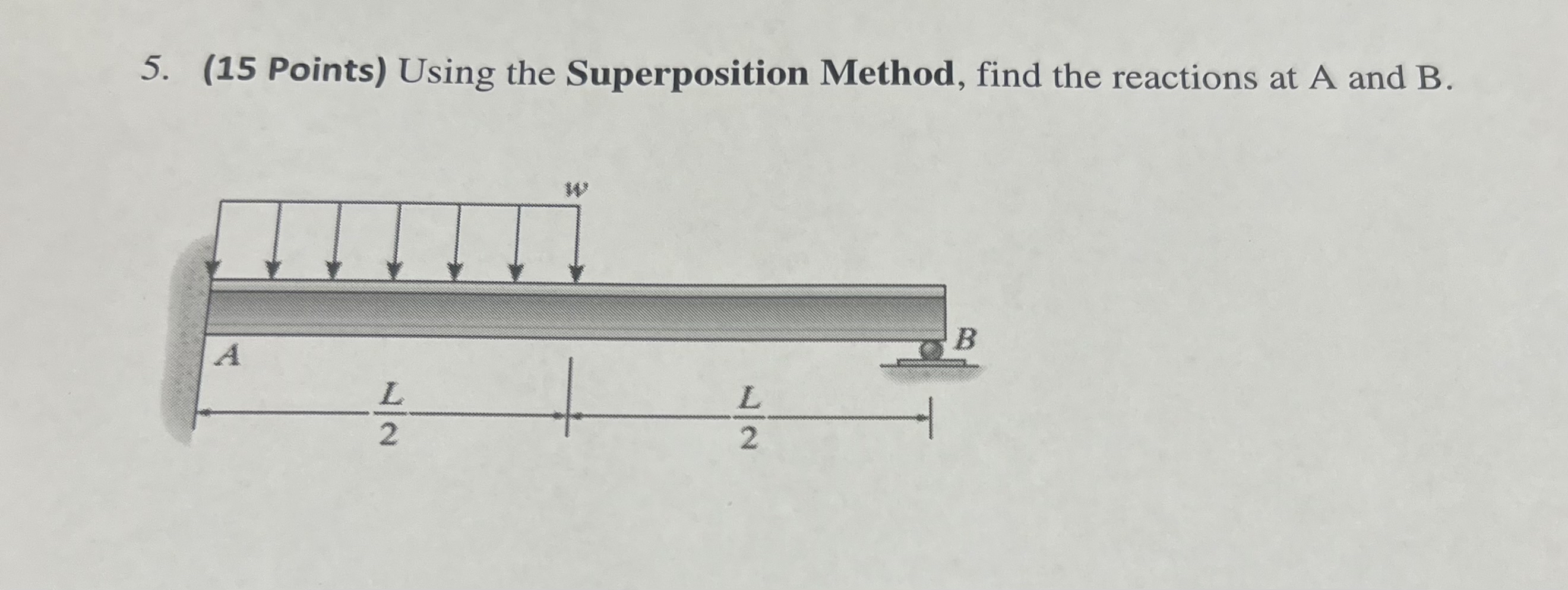 Solved (15 ﻿Points) ﻿Using the Superposition Method, find | Chegg.com