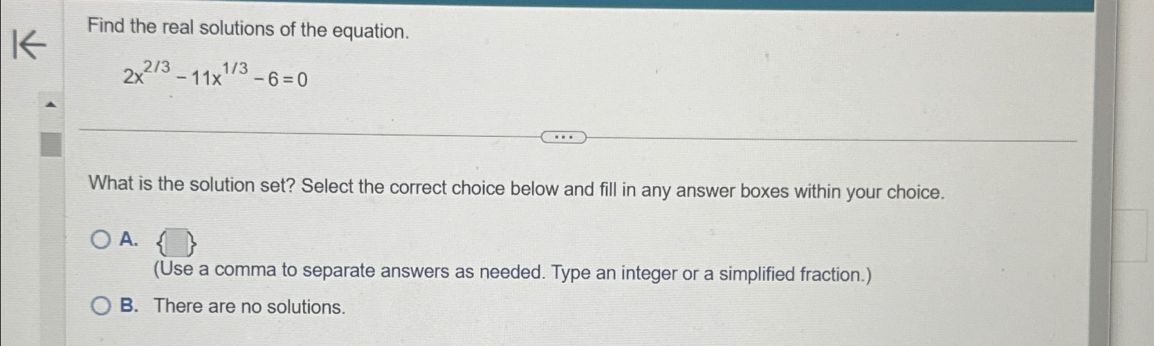 Solved Find the real solutions of the | Chegg.com