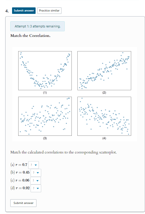 Solved Attempt 1: 3 ﻿attempts remaining.Match the | Chegg.com