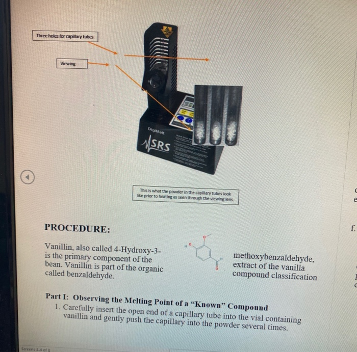 Lab 4 Physical Properties II: Melting Point | Chegg.com