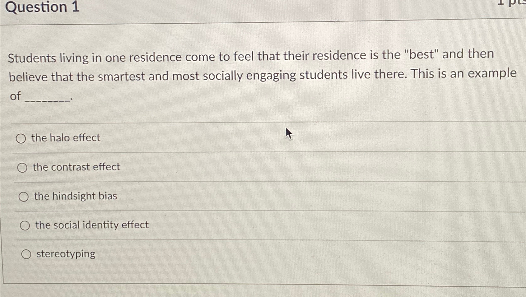 Solved Question 1Students living in one residence come to | Chegg.com