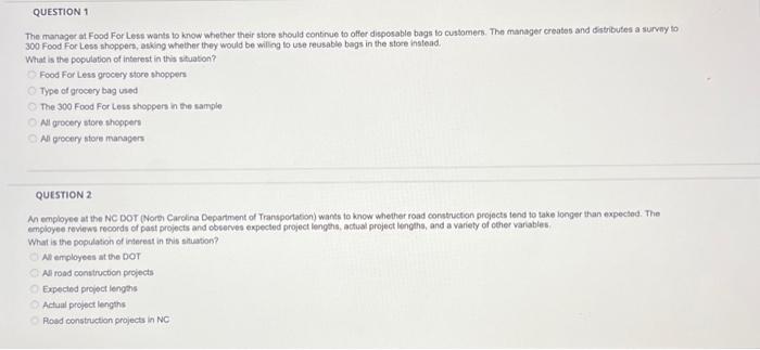 Solved The manager at Food For Less wants to know whether | Chegg.com