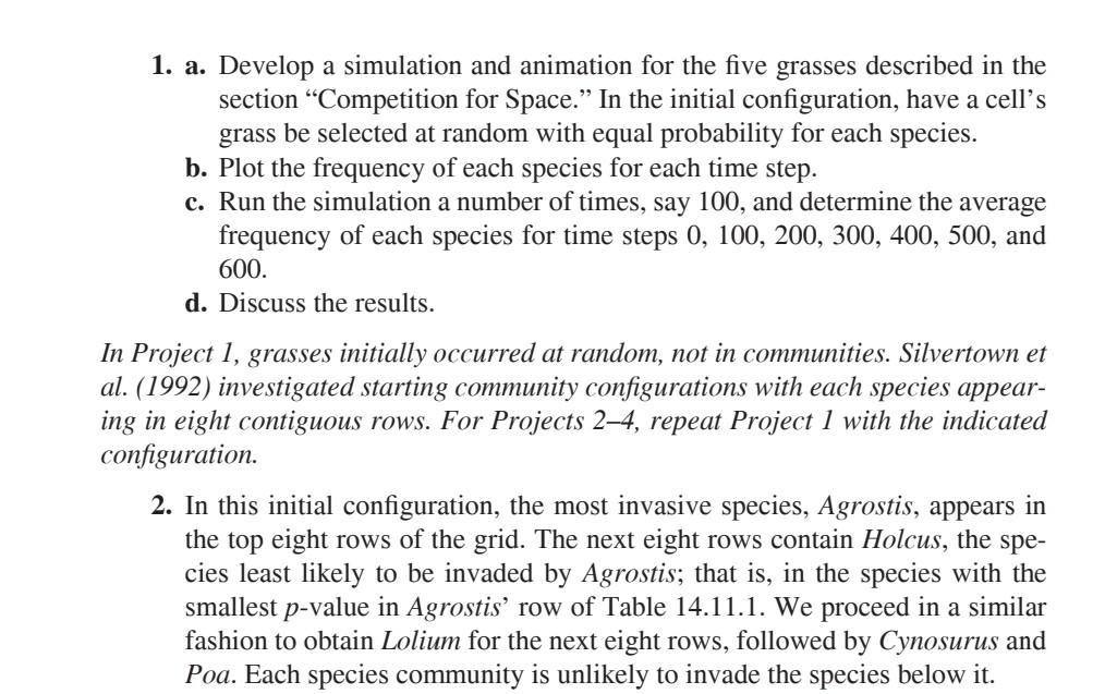 Solved 1. a. Develop a simulation and animation for the five | Chegg.com