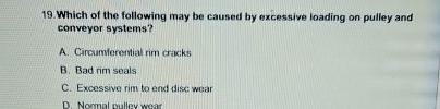 Solved Which of the following may be caused by excessive | Chegg.com