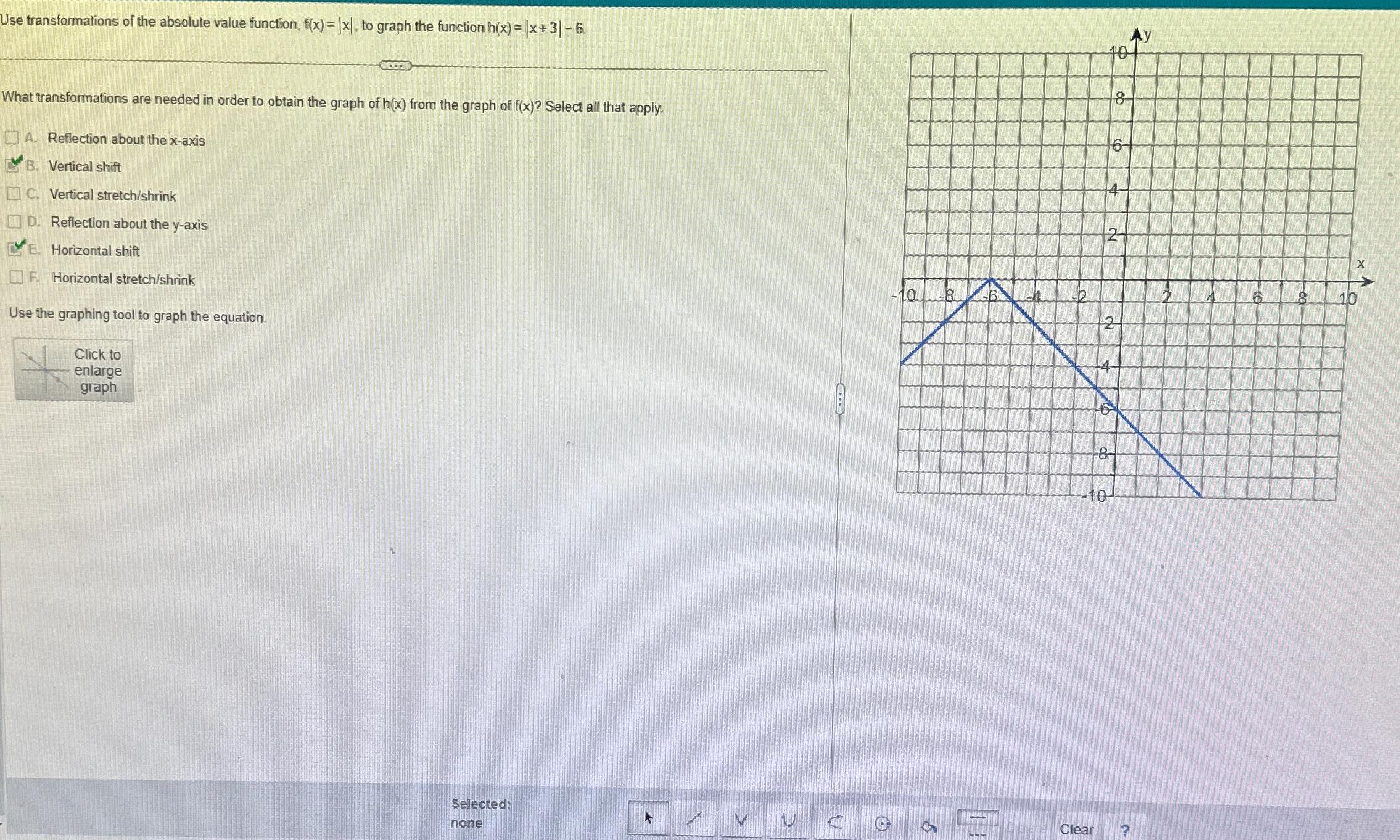 Solved Use transformations of the absolute value function, | Chegg.com Solved Use transformations of the absolute value function, | Chegg.com