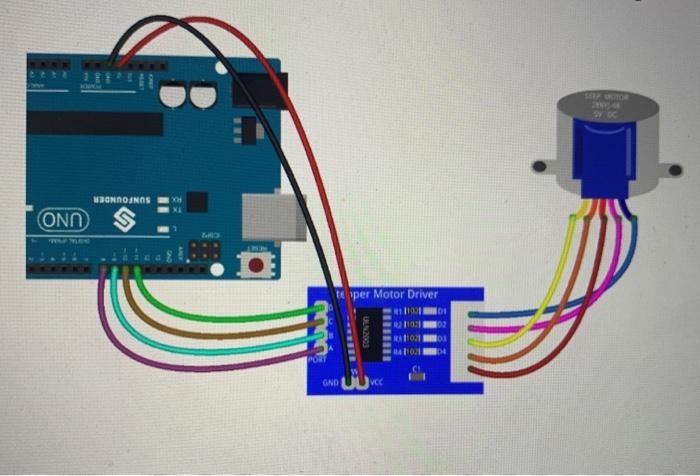 Solved Arduino Code Use a 28BYJ-48 Stepper Motor and ULN2003 | Chegg.com