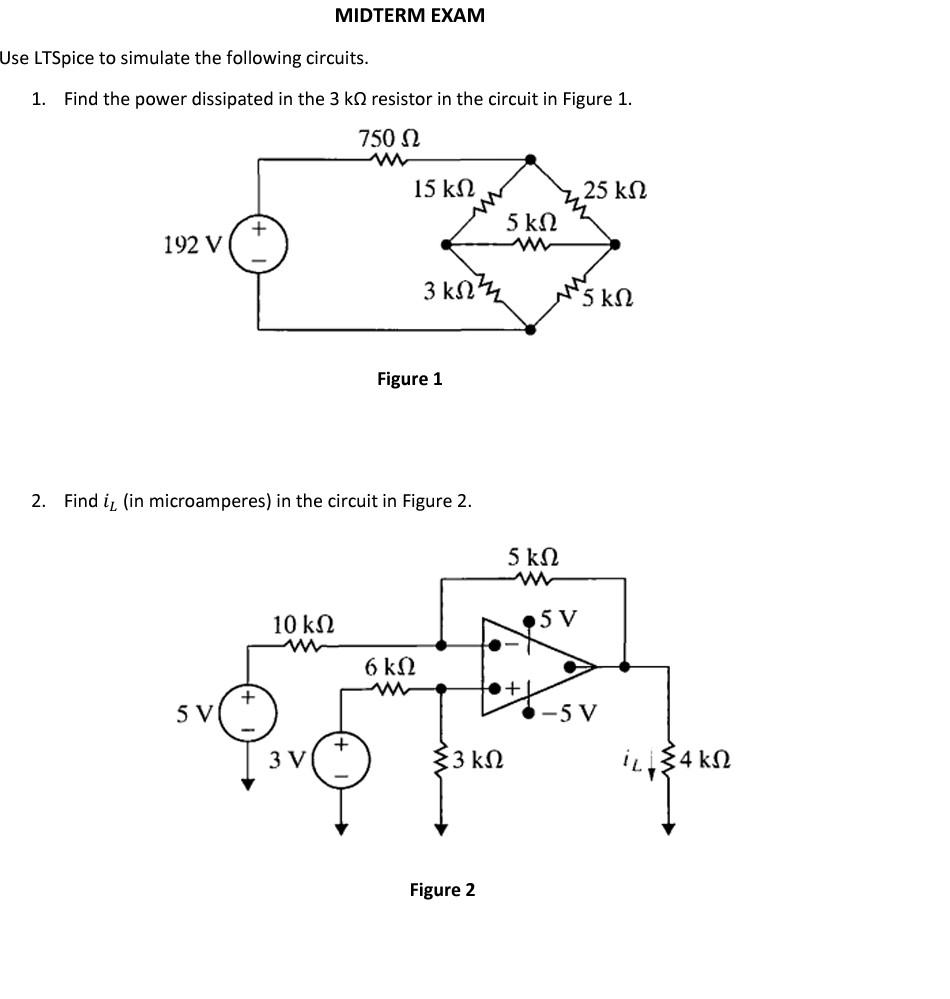 Solved 1. Find the power dissipated in the 3kΩ resistor in | Chegg.com Solved 1. Find the power dissipated in the 3kΩ resistor in | Chegg.com