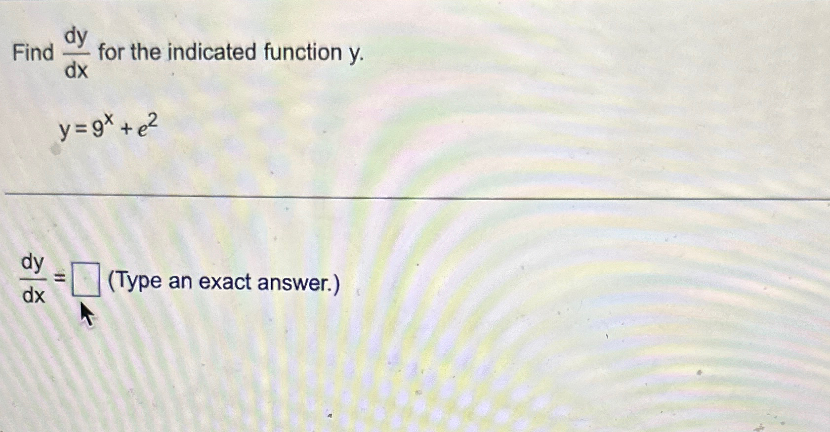 Solved Find dydx ﻿for the indicated function | Chegg.com