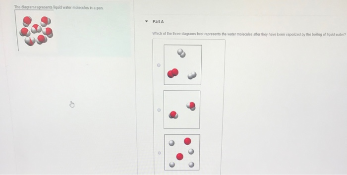 Solved The diagram represents liquid water molecules in a | Chegg.com Solved The diagram represents liquid water molecules in a | Chegg.com