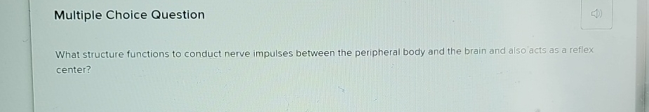 Solved Multiple Choice QuestionWhat structure functions to | Chegg.com