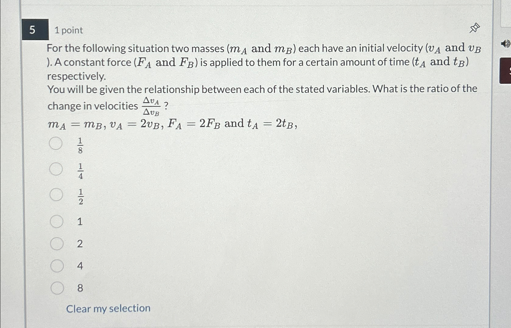 Solved 51 ﻿pointFor the following situation two masses and | Chegg.com