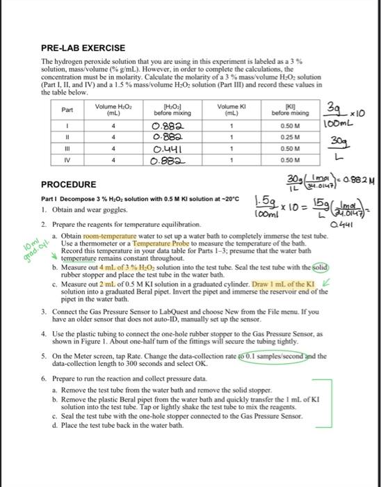 DATA TABLE DATA ANALYSIS NOTE: for this experiment, | Chegg.com