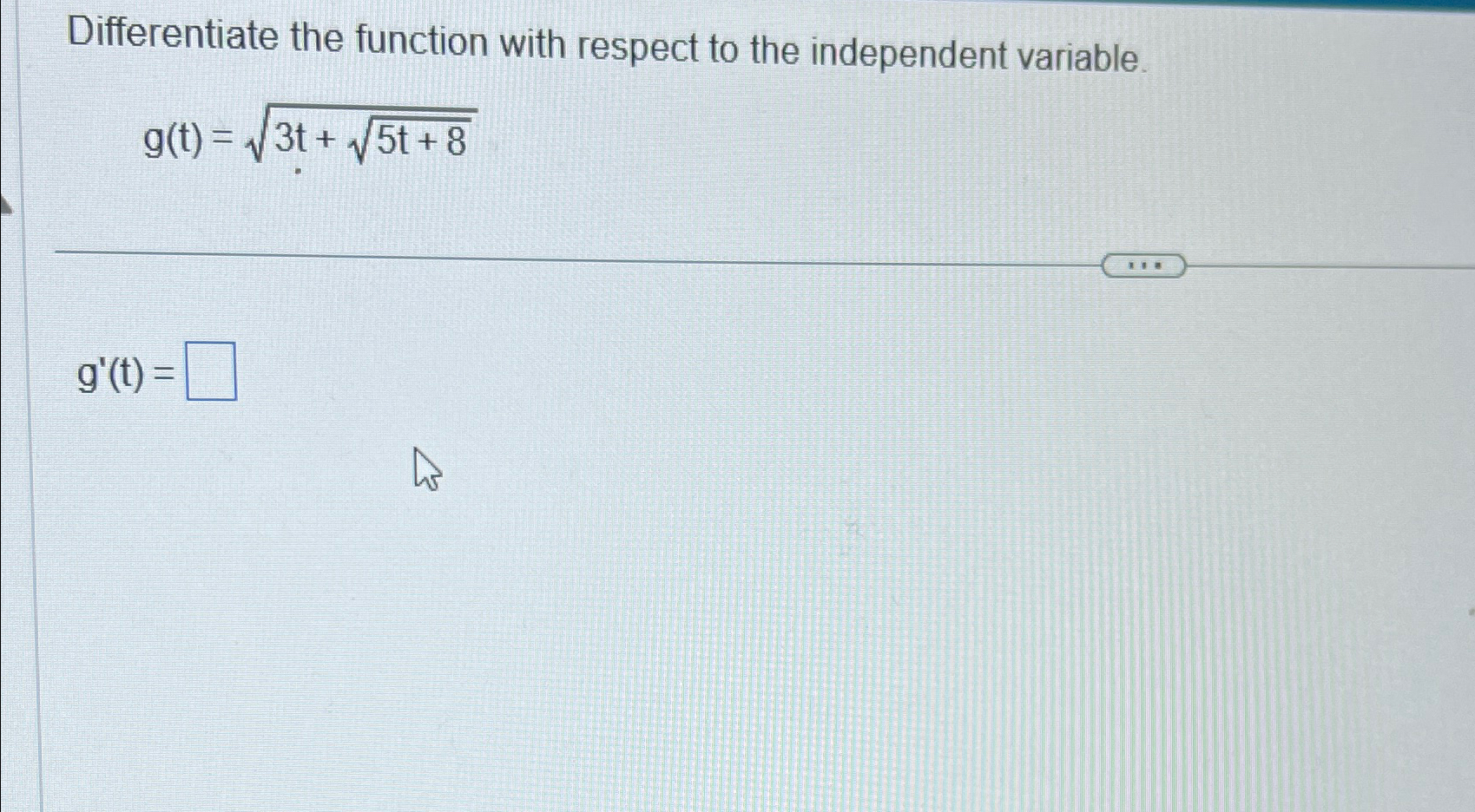 Solved Differentiate the function with respect to the | Chegg.com