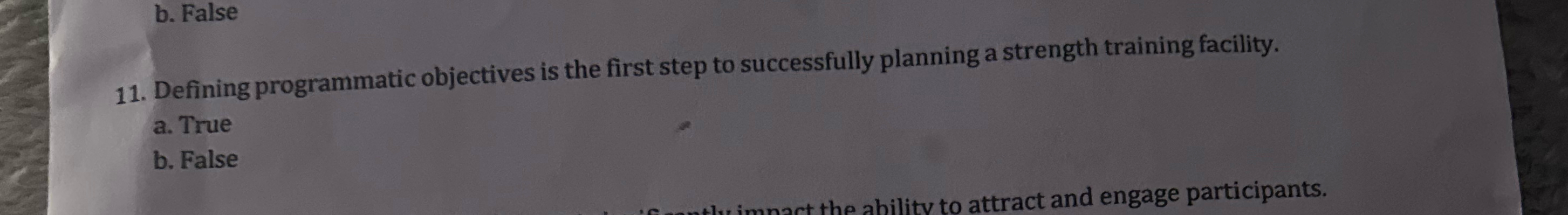 Solved Defining programmatic objectives is the first step to | Chegg.com