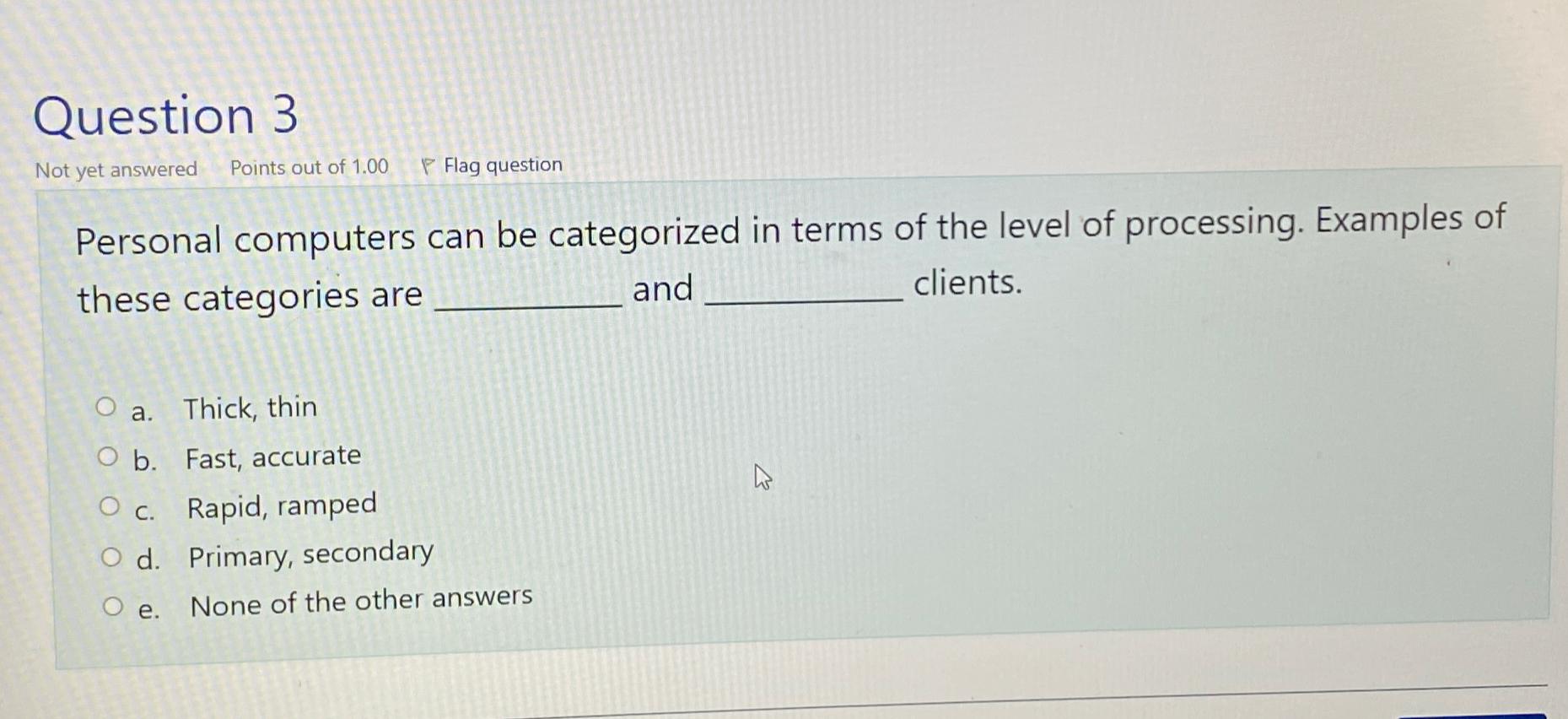 Solved Question 3Not yet answeredPoints out of 1.00P Flag | Chegg.com Solved Question 3Not yet answeredPoints out of 1.00P Flag | Chegg.com