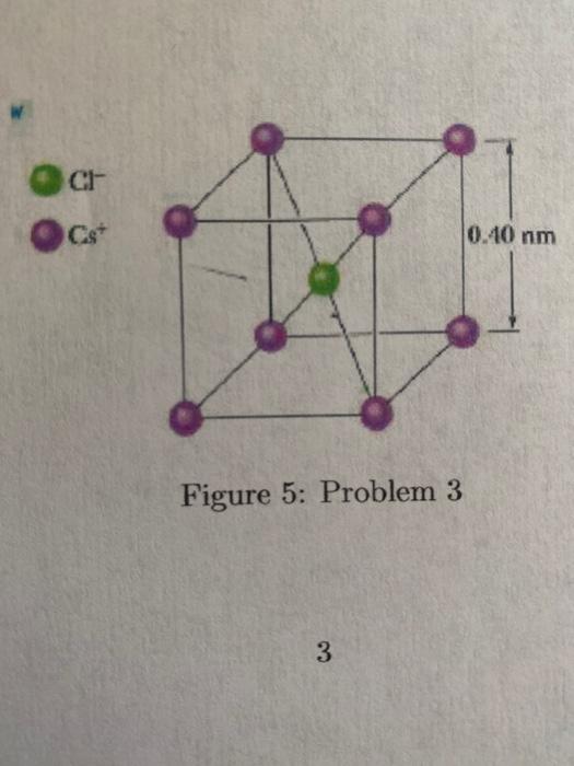 Solved In the basic CsCl (cesium chloride) crystal | Chegg.com