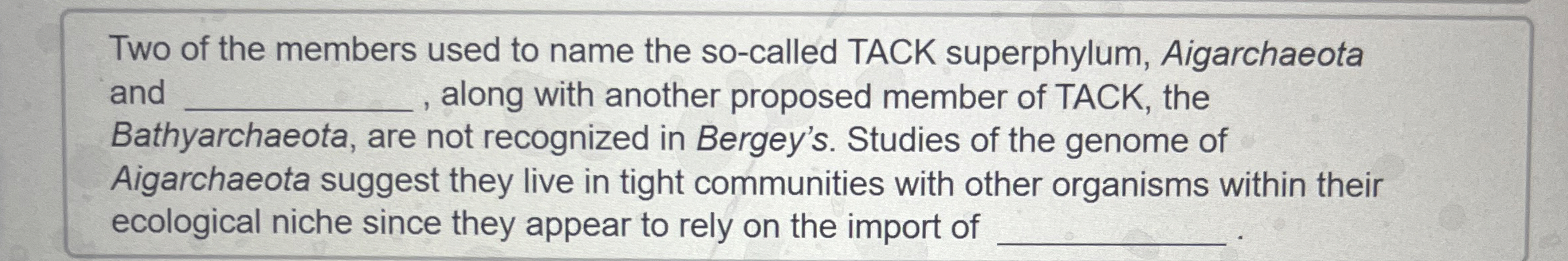 Solved Two of the members used to name the so-called TACK | Chegg.com
