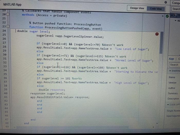 Help me fix this code so that when I press the button | Chegg.com