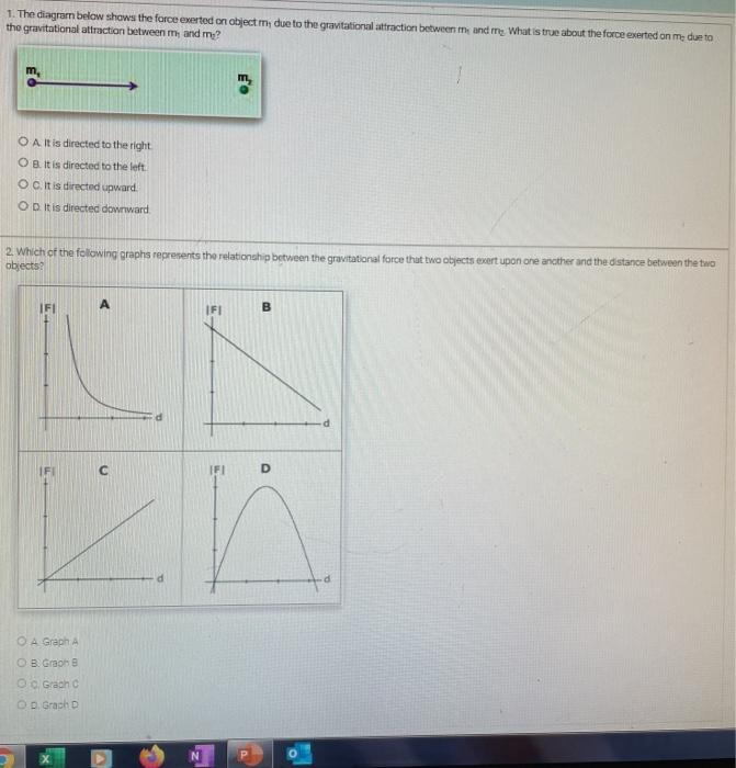 Solved 1. The diagram below shows the force exerted on | Chegg.com