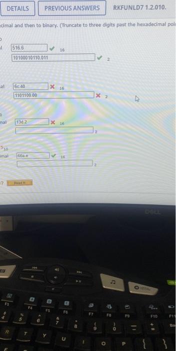 Solved icimal and then to binary. (Truncate to three digits | Chegg.com