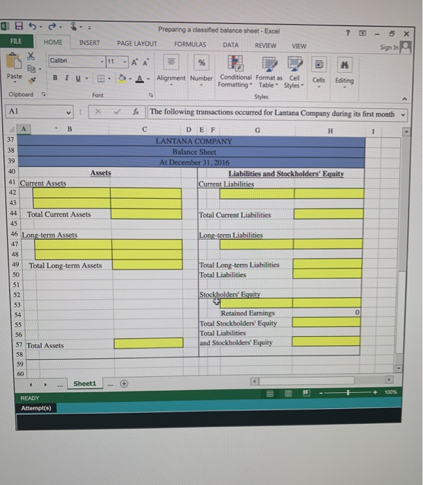 Solved 1. Prepare a classified balance sheet from T | Chegg.com