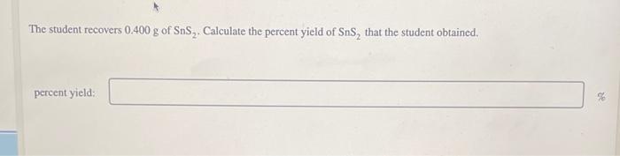 Solved Tin(IV) sulfide, SnS2, a yellow pigment, can be | Chegg.com