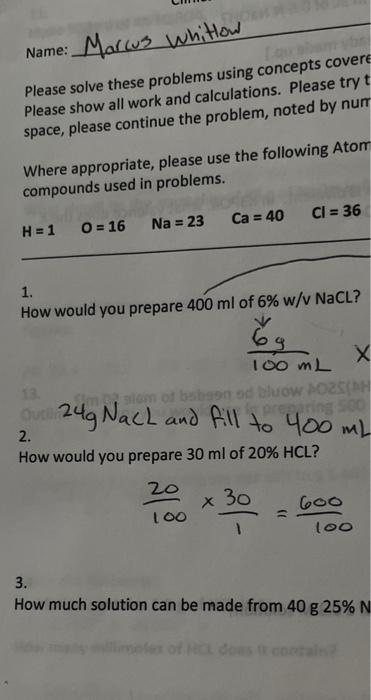 Solved Please solve these problems using concepts covered in | Chegg.com