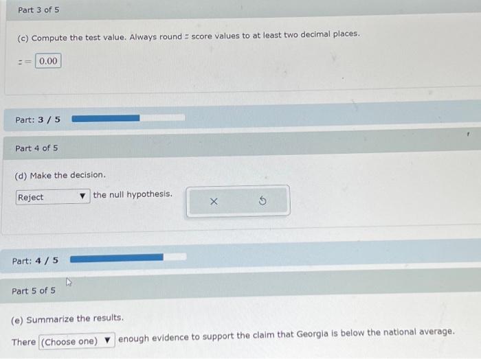 Solved ACT Scores A survey of 1000 students nationwide | Chegg.com