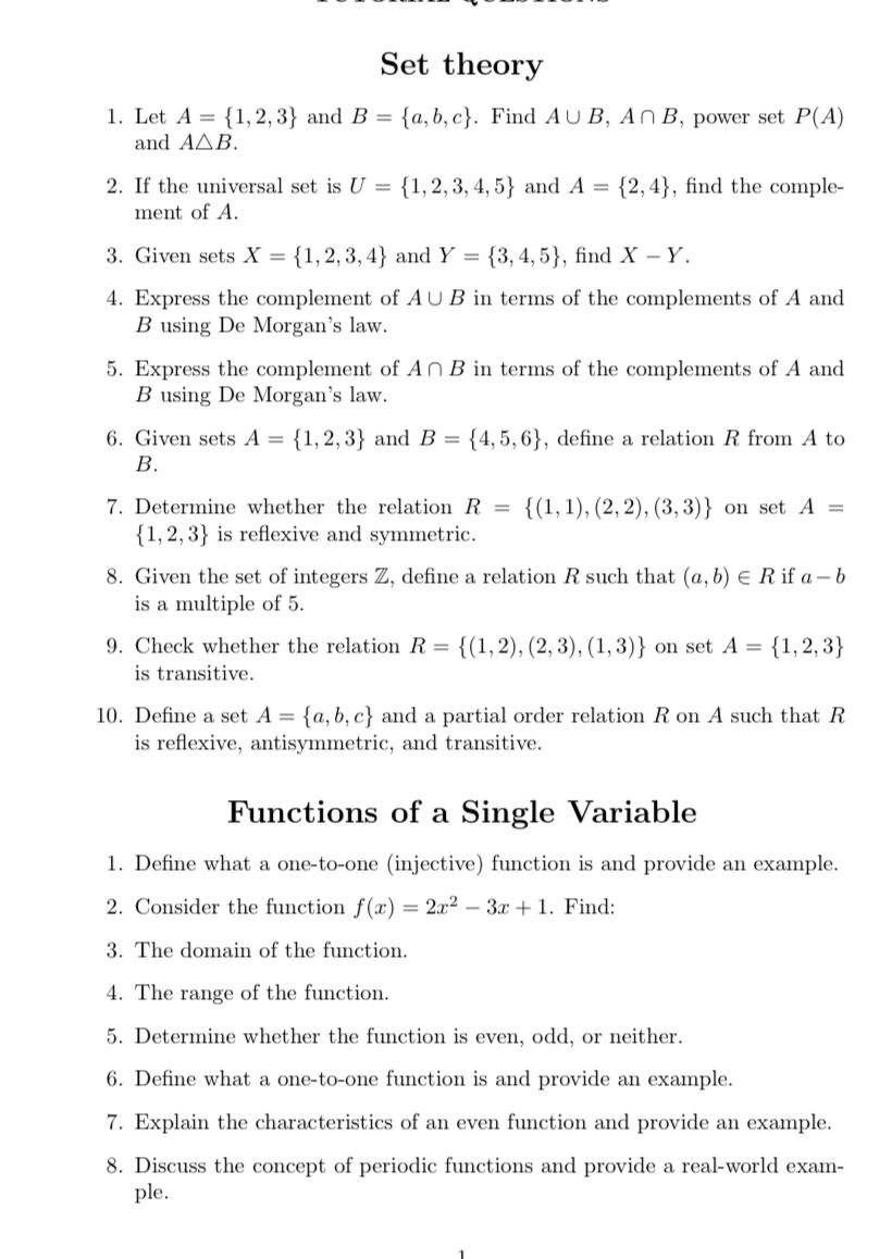 Solved Set theoryLet A={1,2,3} ﻿and B={a,b,c}. ﻿Find | Chegg.com