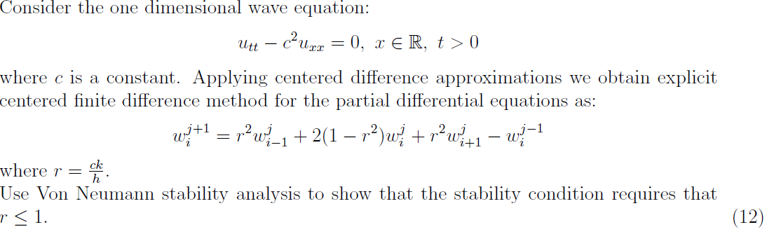 Solved Consider the one dimensional wave | Chegg.com