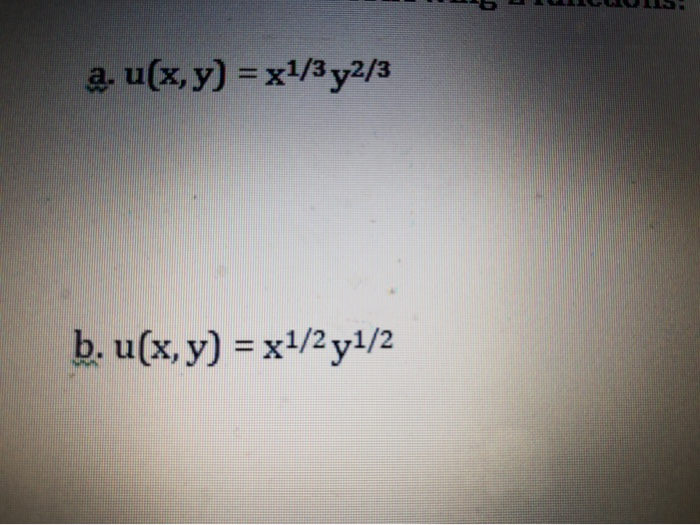 Solved find the MRS | Chegg.com