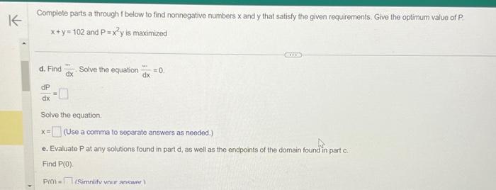 Solved Complete parts a through f below to find nonnegative | Chegg.com