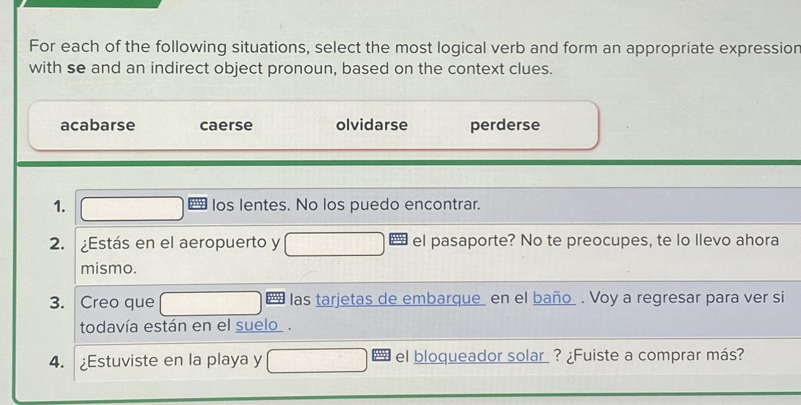 For each of the following situations, select the most | Chegg.com