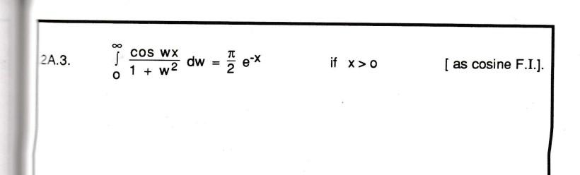 Solved Fourier Integrals Using the Fourier integral | Chegg.com
