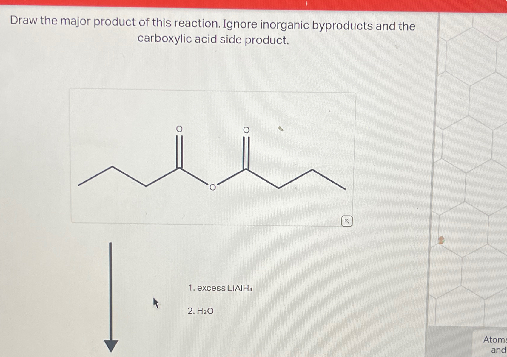 Solved Draw the major product of this reaction. Ignore | Chegg.com