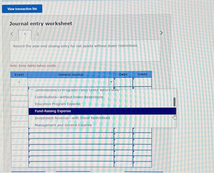 Solved Journal entry worksheet Record the year-end | Chegg.com