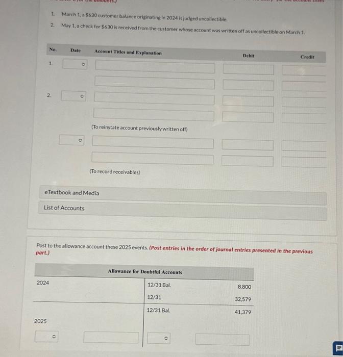 Solved Journalize the adjusting entry for bad debts at | Chegg.com