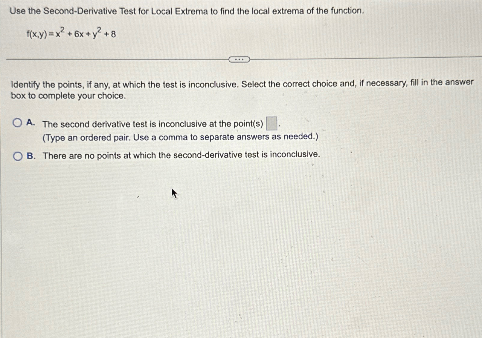 Use the Second-Derivative Test for Local Extrema to | Chegg.com