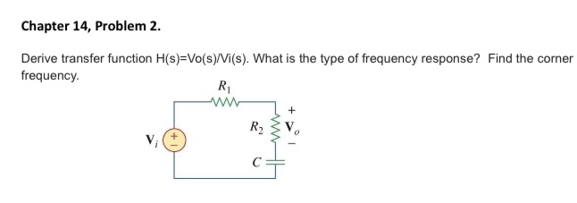 Solved Chapter 14, ﻿Problem 2.Derive transfer function | Chegg.com