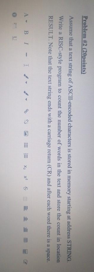 Solved Problem #2 (20points) Assume that a text string of | Chegg.com