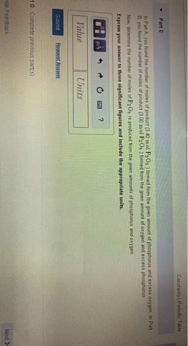 Solved Constants Periodic Table Part C In Part A. you found | Chegg.com
