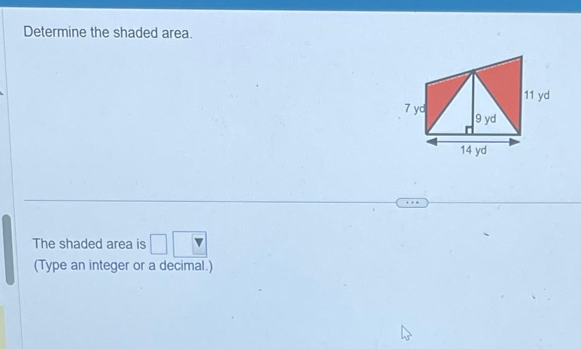 Solved Determine the shaded area.The shaded area is(Type an | Chegg.com