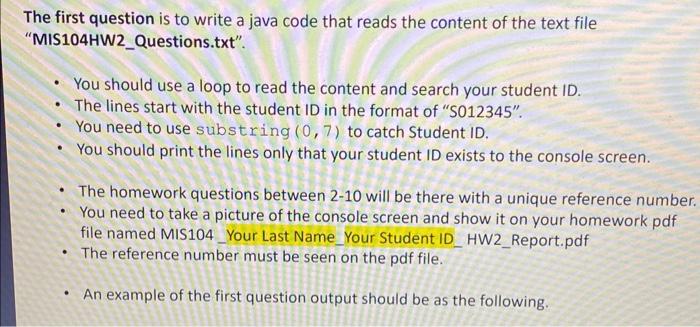 Solved The first question is to write a java code that reads | Chegg.com